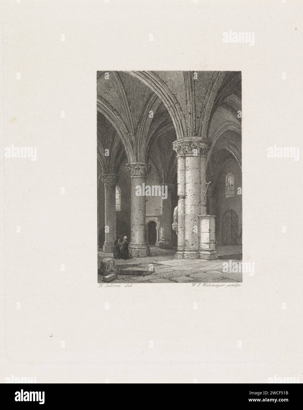 Kerk interior, Willem Frederik Wehmeyer, after hippolyte Victor ...