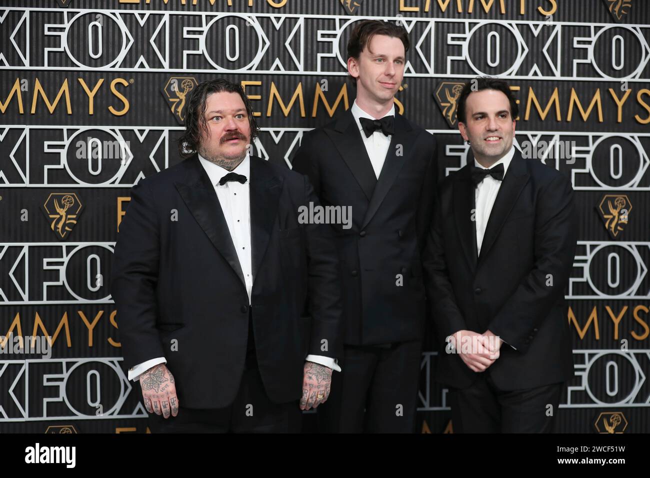 Matty Matheson, from left, Cooper Wehde and Josh Senior pose for a Red ...