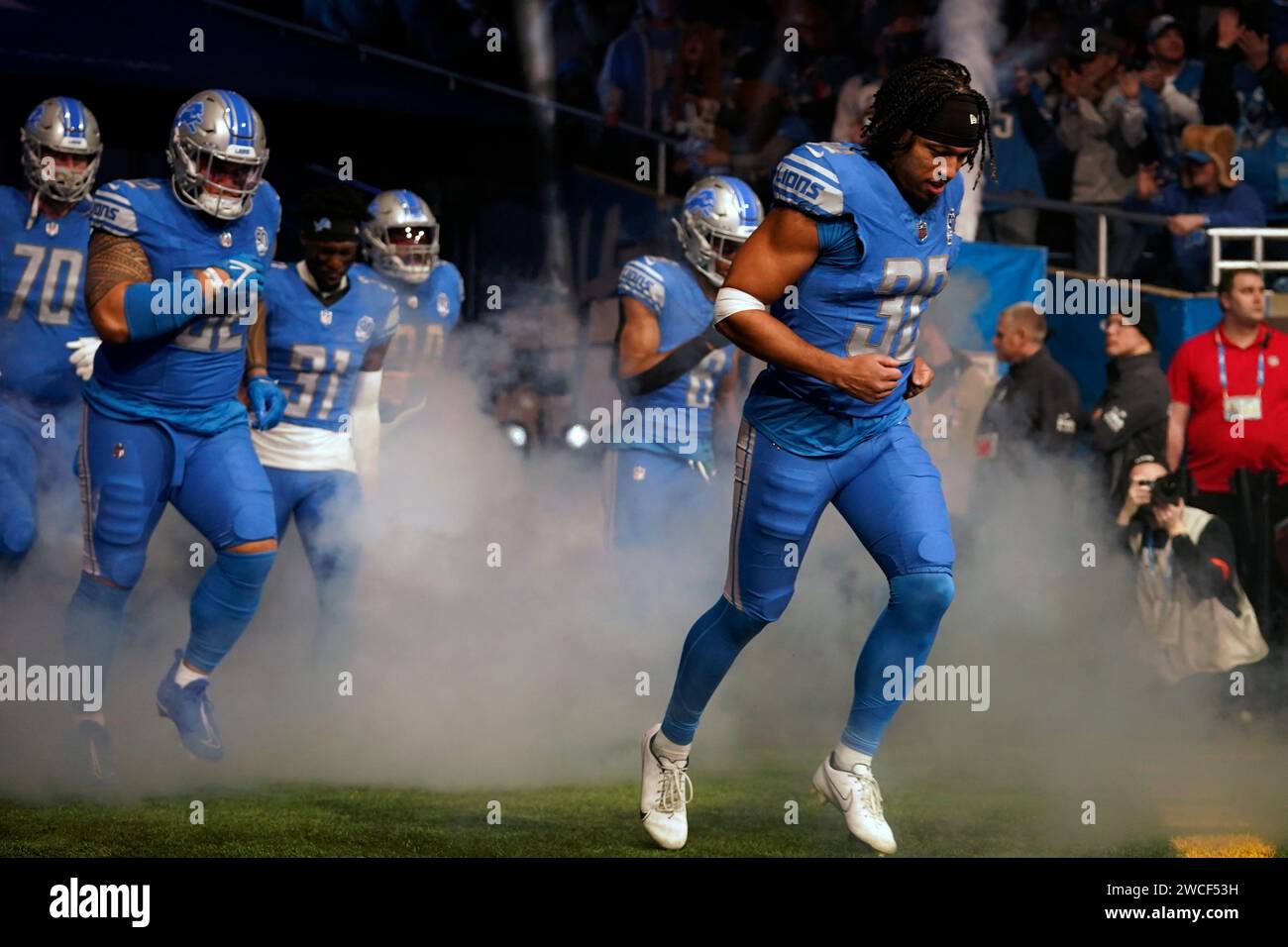 Detroit Lions cornerback Khalil Dorsey (30) takes the field at the ...