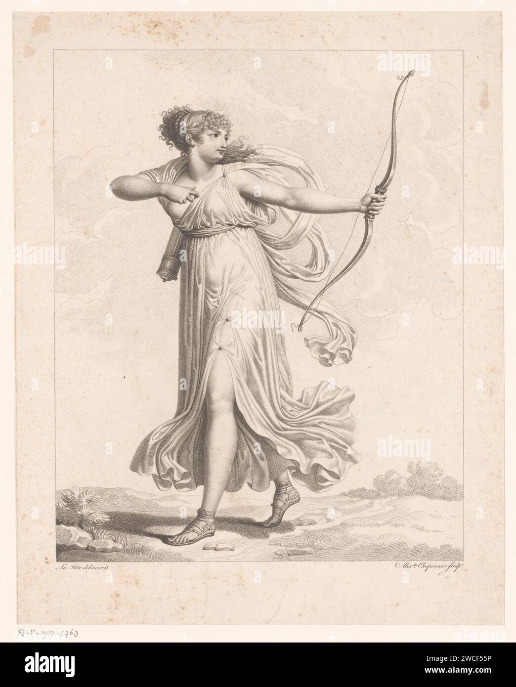 Diana Als Jageres, Alexandre Chaponnier, After Louis Lafitte, 1763 ...