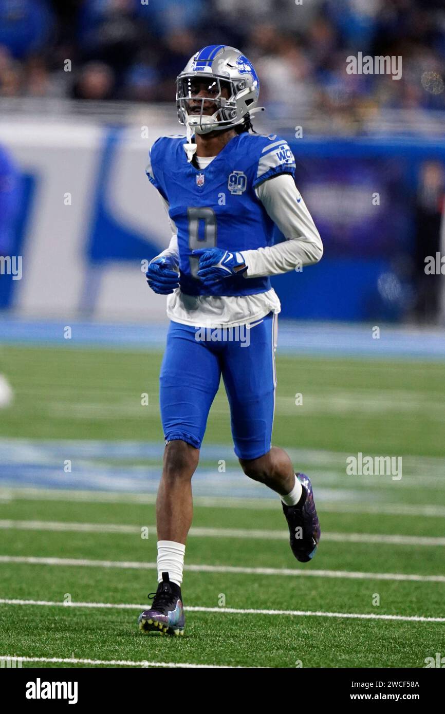 Detroit Lions wide receiver Jameson Williams (9) during an NFL wild ...