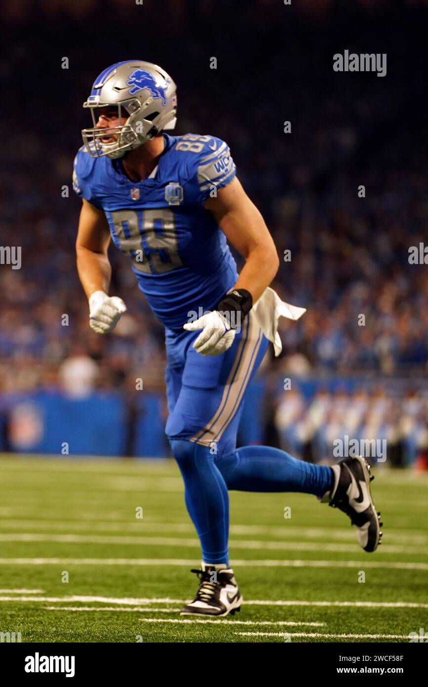 Detroit Lions tight end Brock Wright (89) during an NFL wild-card ...