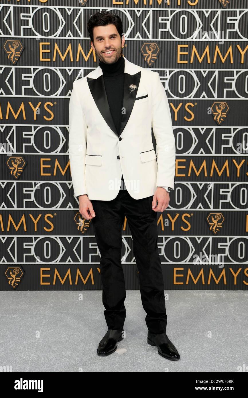 Steven Krueger arrives at the 75th Primetime Emmy Awards on Monday, Jan ...