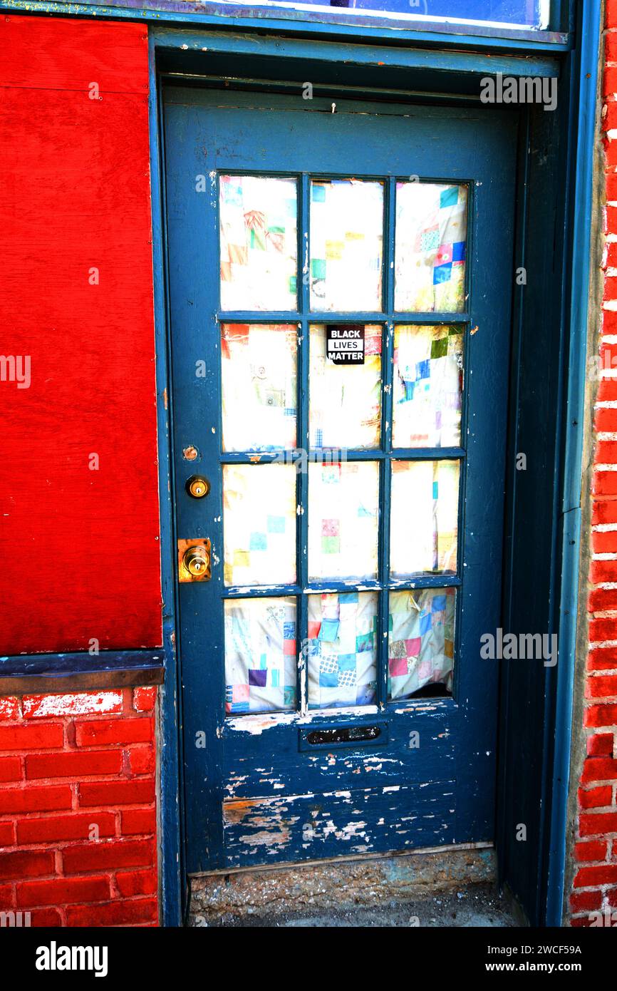Front door of Ruthelle's Restaurant and jazz club in the historic 18th ...