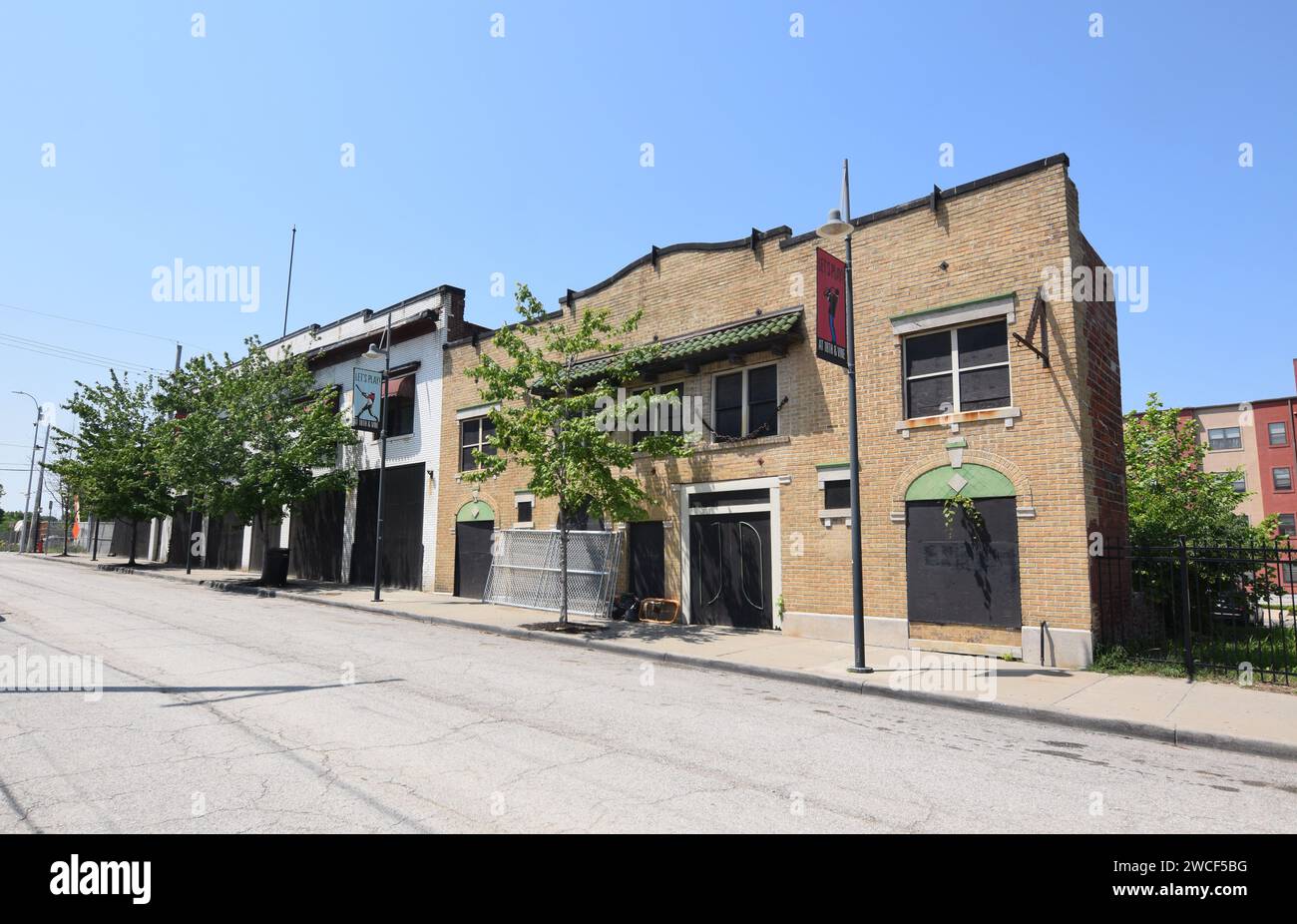 An abandoned building in the historic 18th and Vine district in Kansas ...