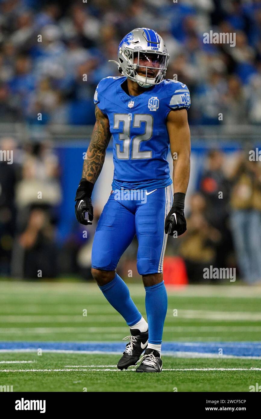 Detroit Lions safety Brian Branch (32) during an NFL wild-card football ...