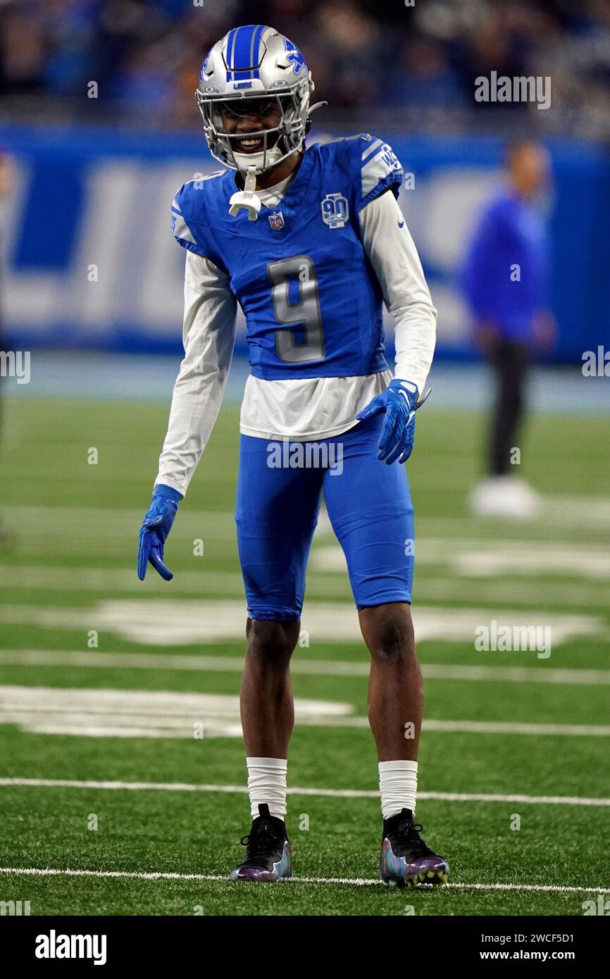 Detroit Lions wide receiver Jameson Williams (9) during an NFL wild ...