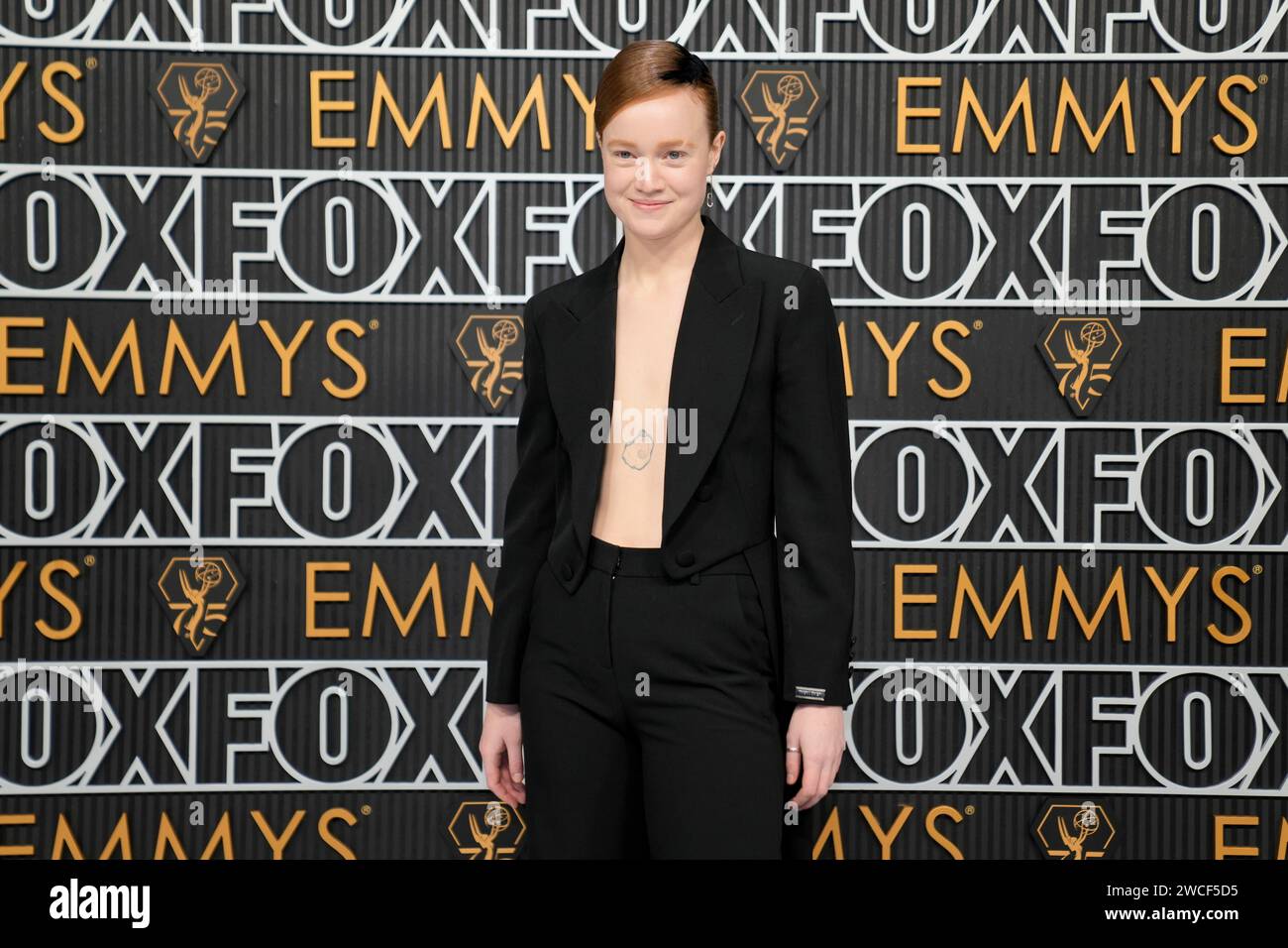Liv Hewson arrives at the 75th Primetime Emmy Awards on Monday, Jan. 15 ...