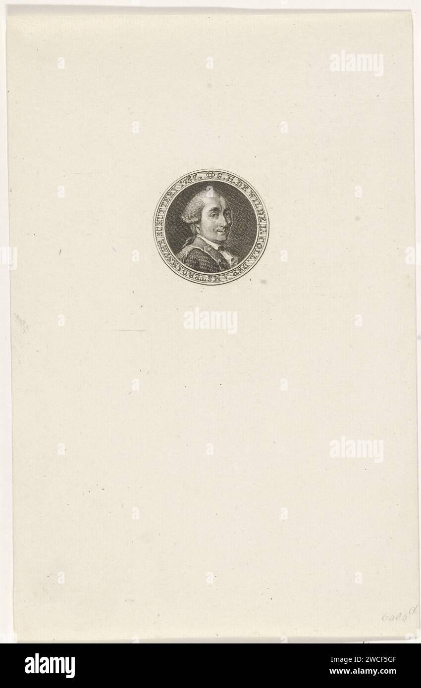 Portrait of George Hendrik de Wilde, Abraham Jacobsz. Hulk, 1787 print ...