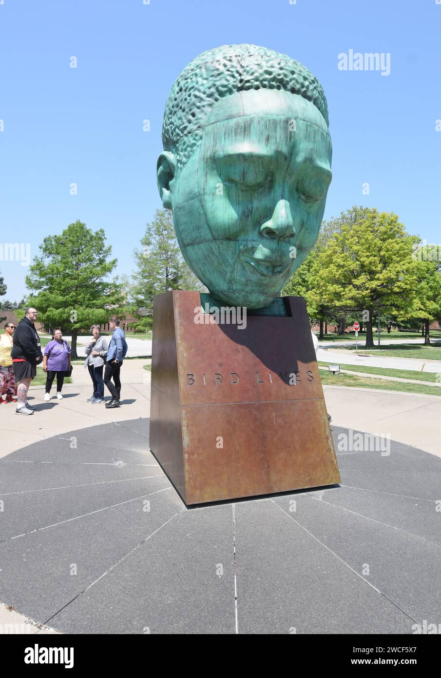 Charlie Parker statue in the historic 18th and Vine District in Kansas ...