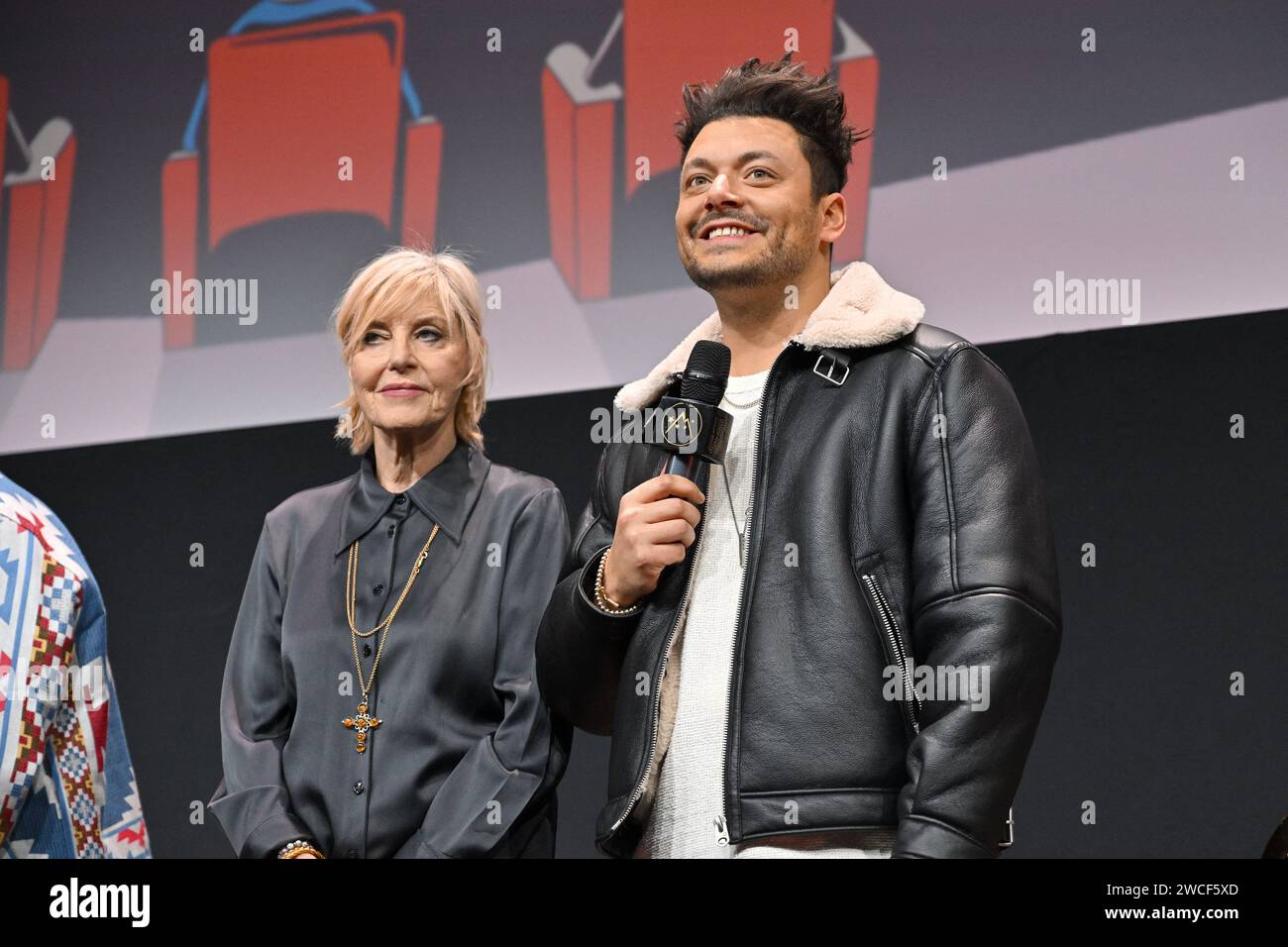 Chantal Ladesou, Kev Adams attending the Opening Ceremony of the 27th ...