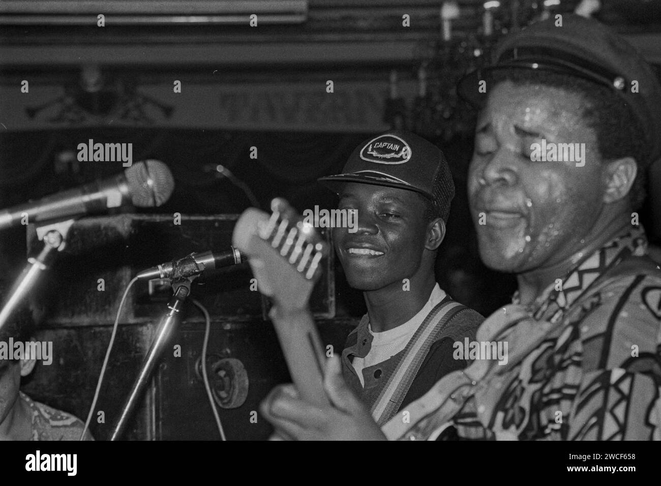 The Bhundu Boys perform at a pub in Nottingham's Lace Market in 1986 ...