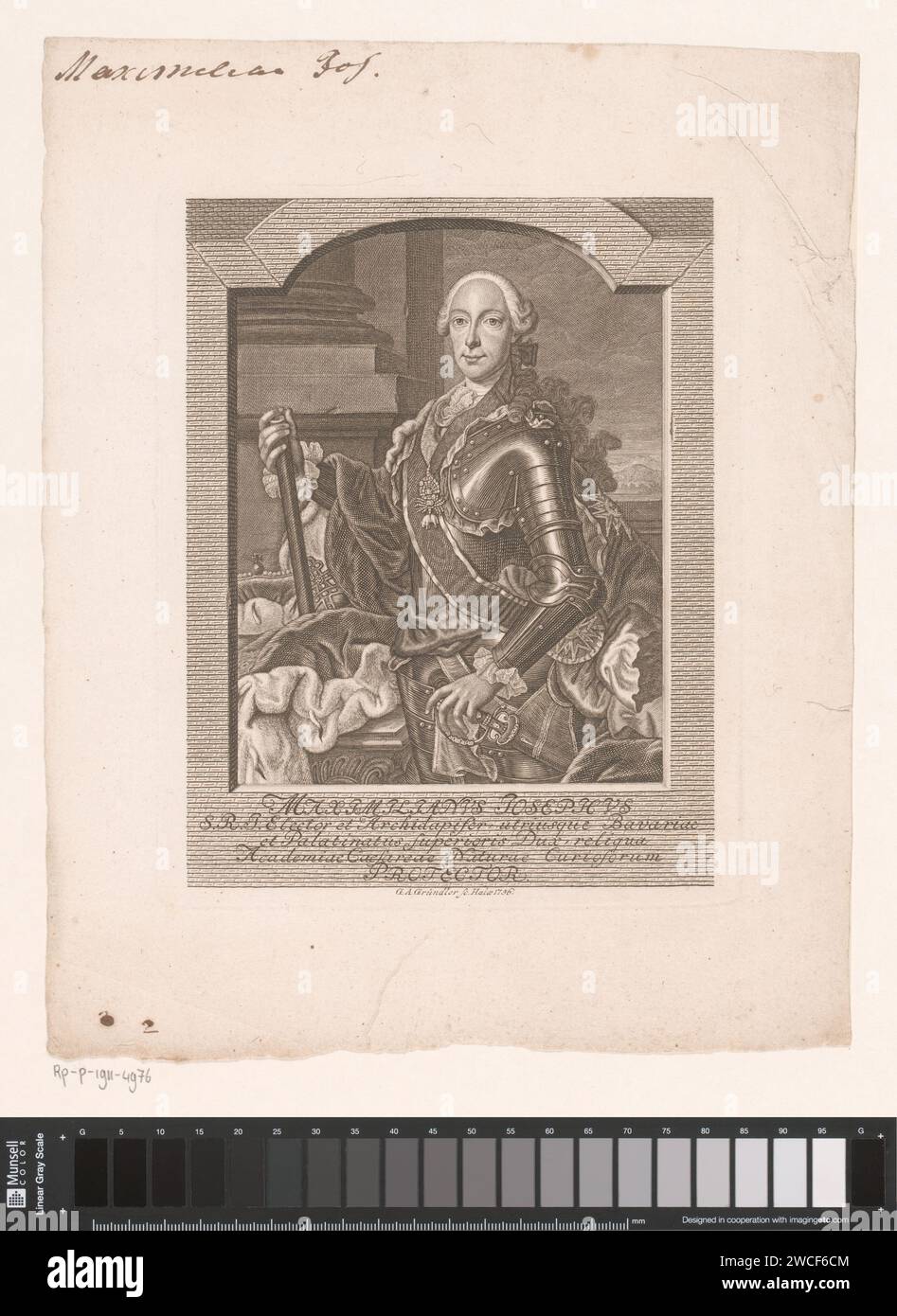 PortraT van Maximilian III Joseph, Gottfried August Gründler, 1737 ...