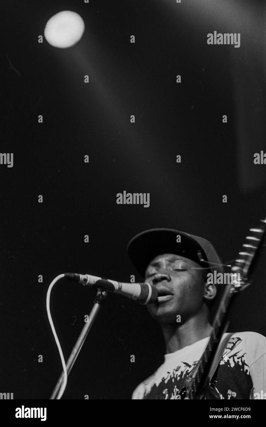 The Bhundu Boys perform at the first WOMAD weekender event at Carlyon ...