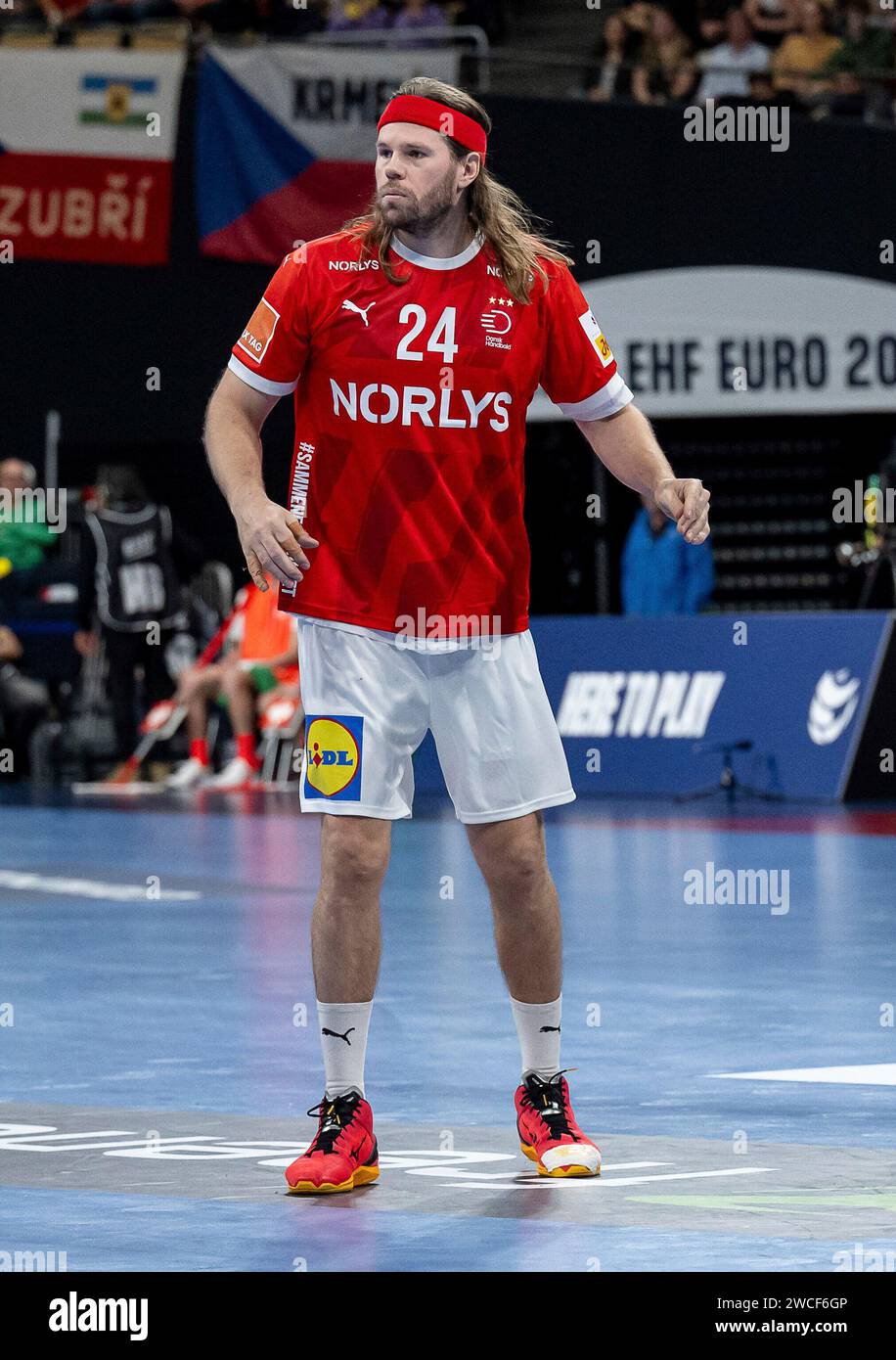 Muenchen, Deutschland. 15th Jan, 2024. Mikkel Hansen (Daenemark/Denmark ...