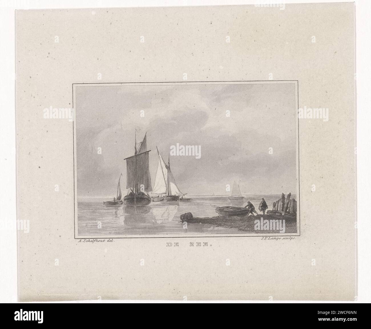 Seascape sailing ship Cut Out Stock Images & Pictures - Alamy