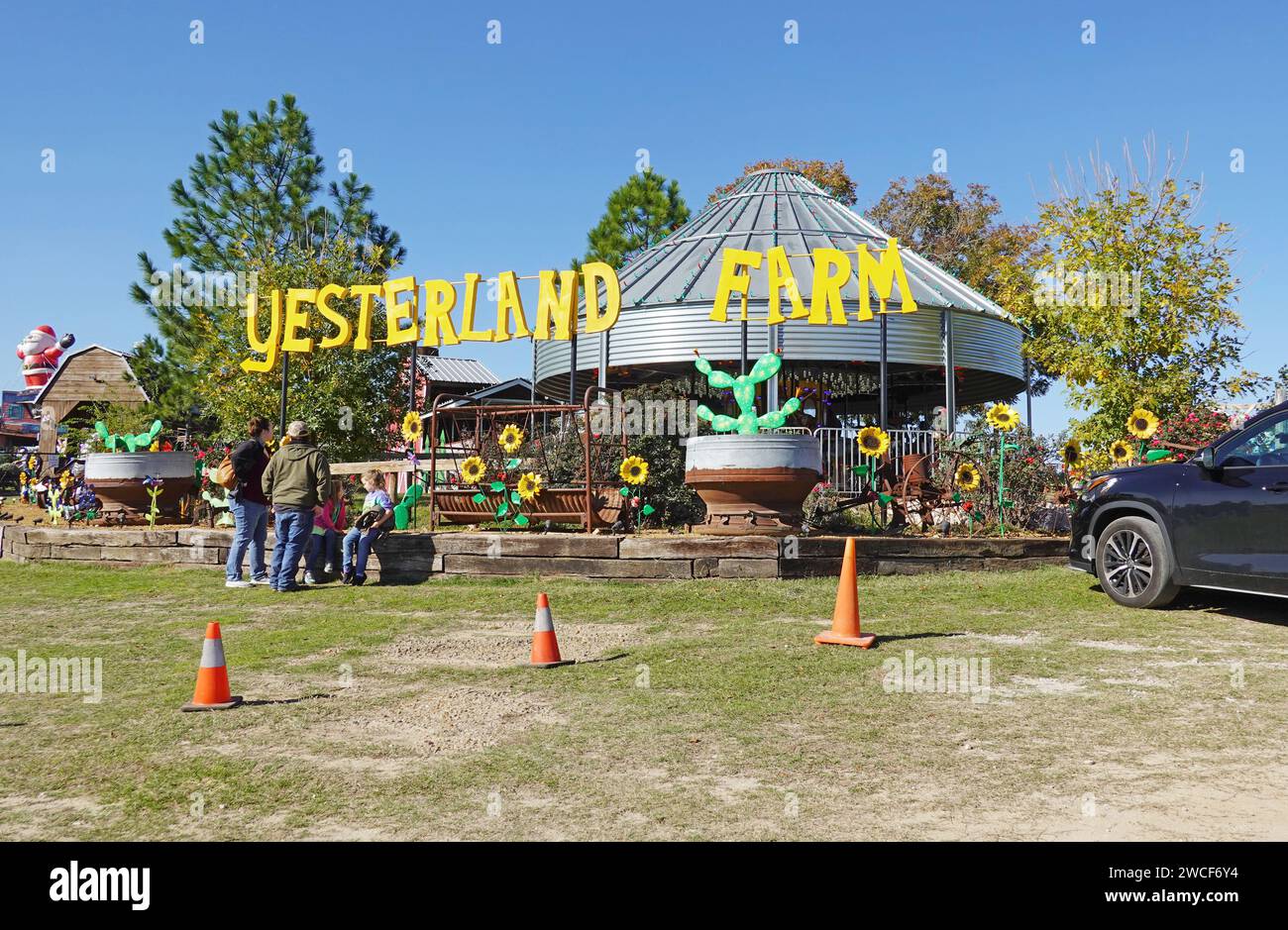 Families visiting Yesterland Farm in Canton Texas - November 2023 Stock ...