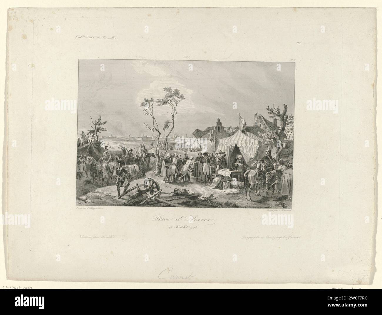 Surrender of Antwerp, 1794, Léopold Massard, After Félix Henri Emmanuel ...