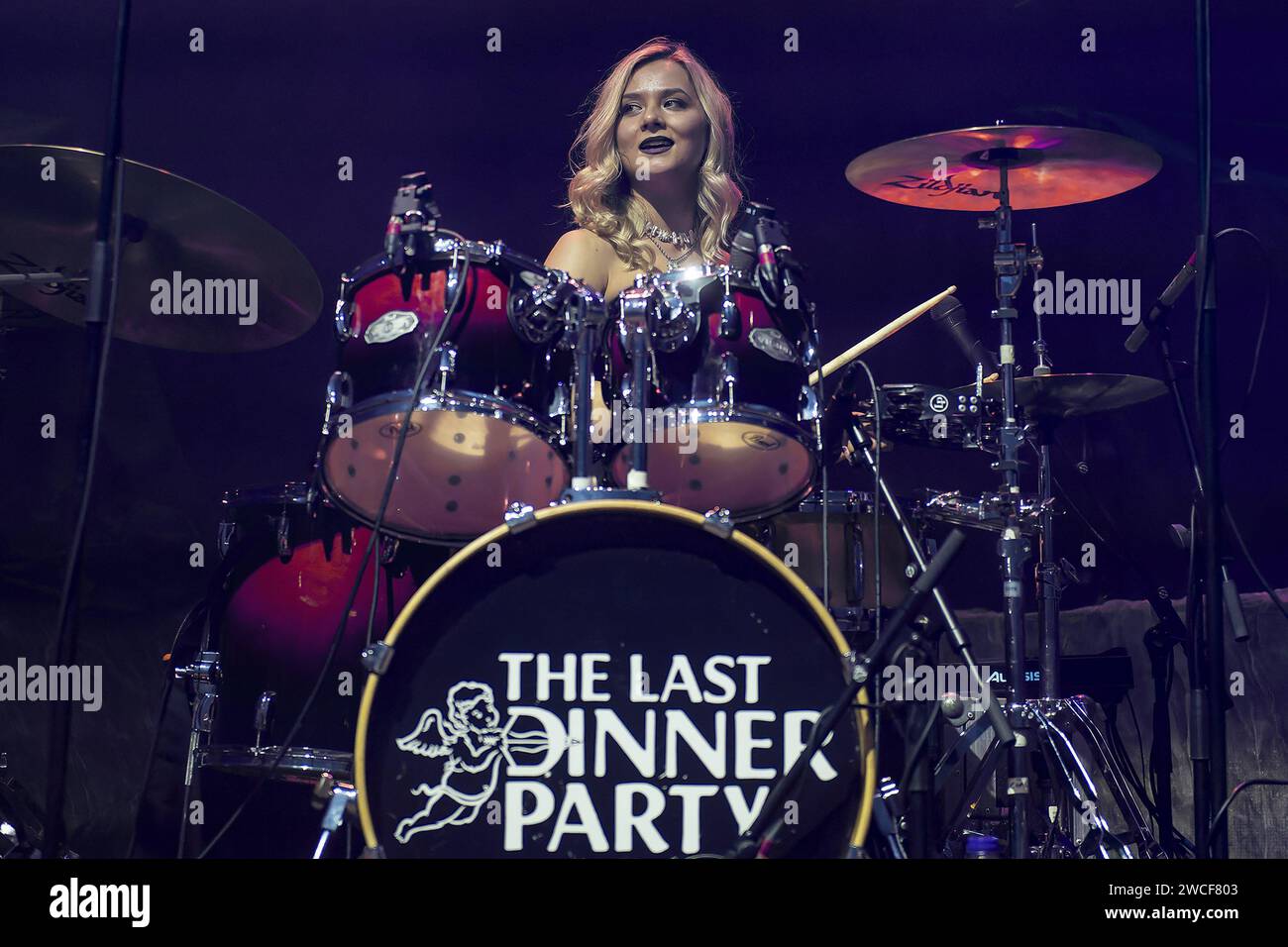 BIRMINGHAM, ENGLAND: The Last Dinner Party perform on stage at the ...