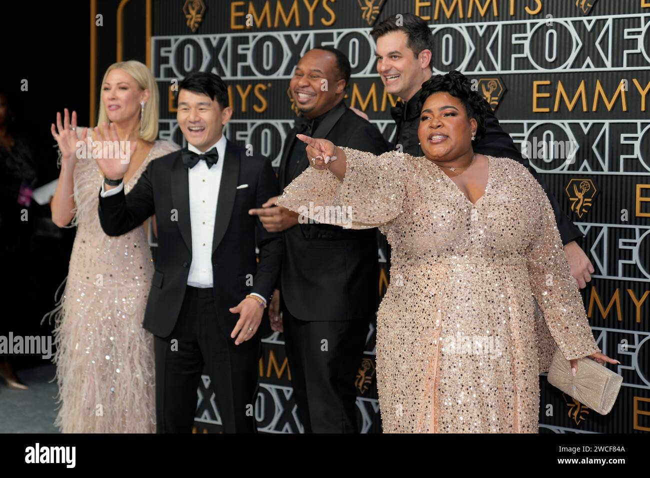 Desi Lydic, from left, Ronny Chieng, Roy Wood, Jr., Michael Kosta and ...