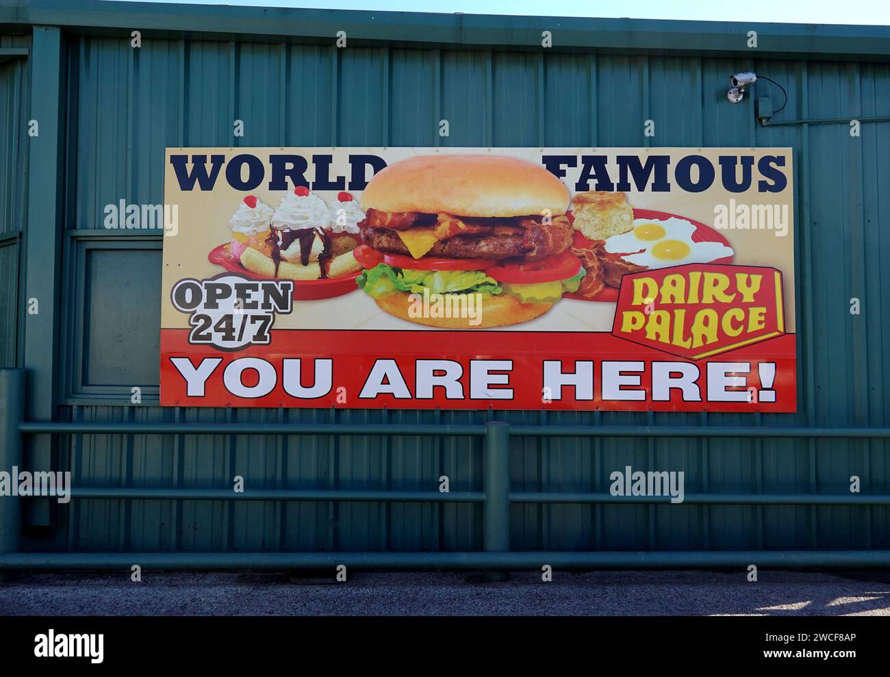 World Famous Dairy Palace restaurant sign in Canton Texas - November ...