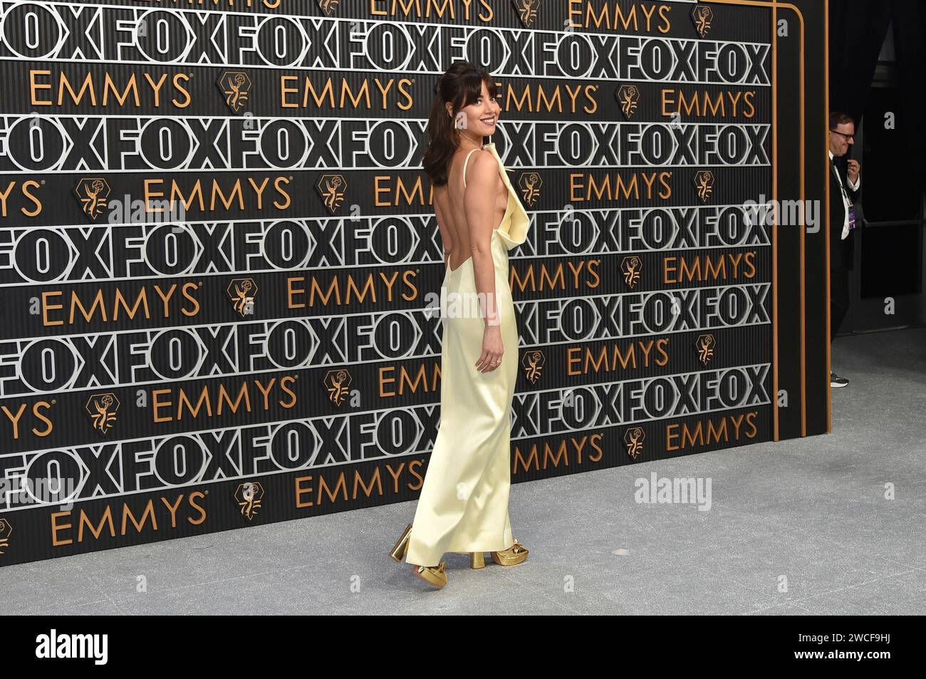 Aubrey Plaza Arrives At The 75th Primetime Emmy Awards On Monday Jan