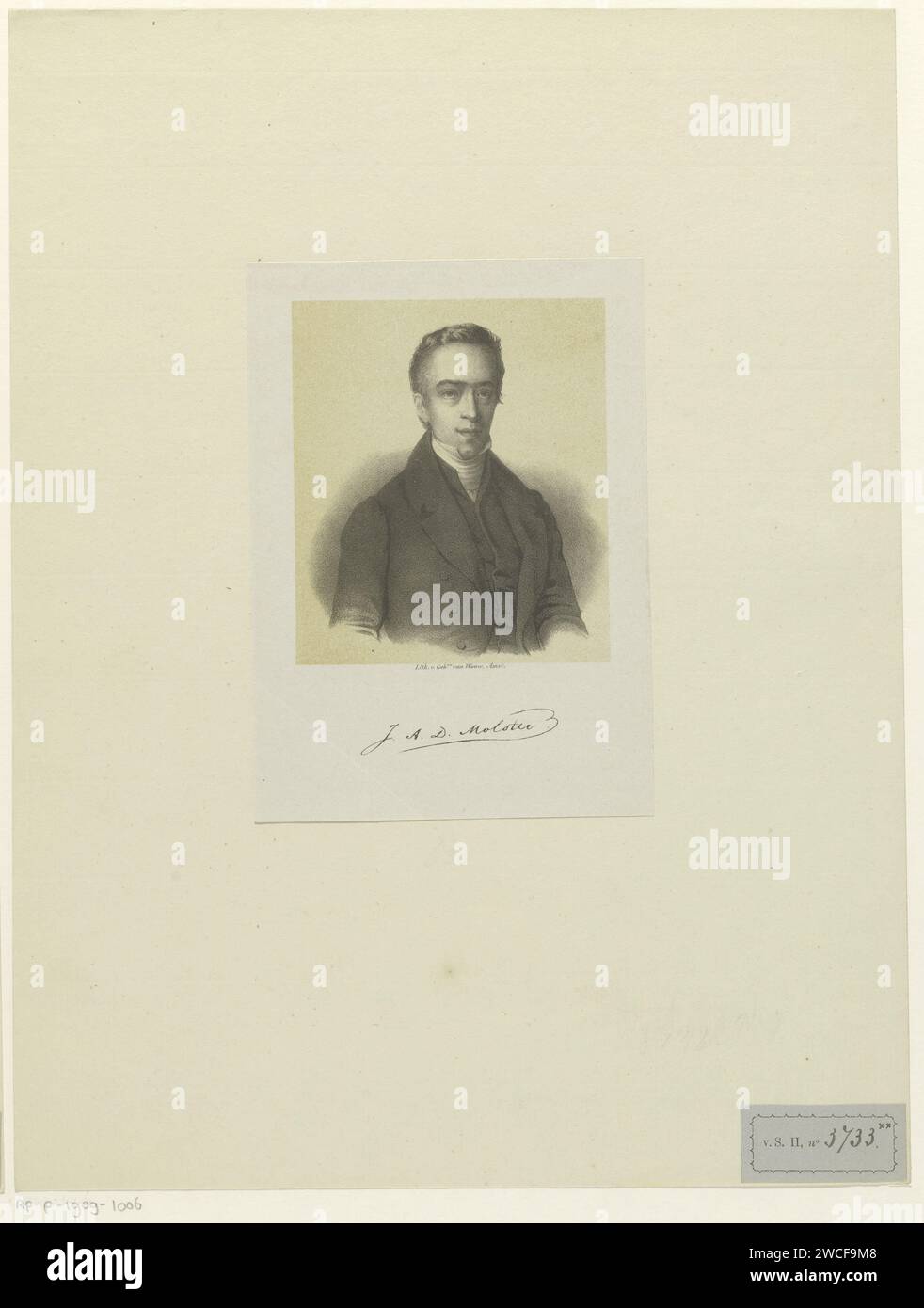 Portrait of Johannes Abraham Dederiks Molster, Unknown, 1844 - 1850 ...