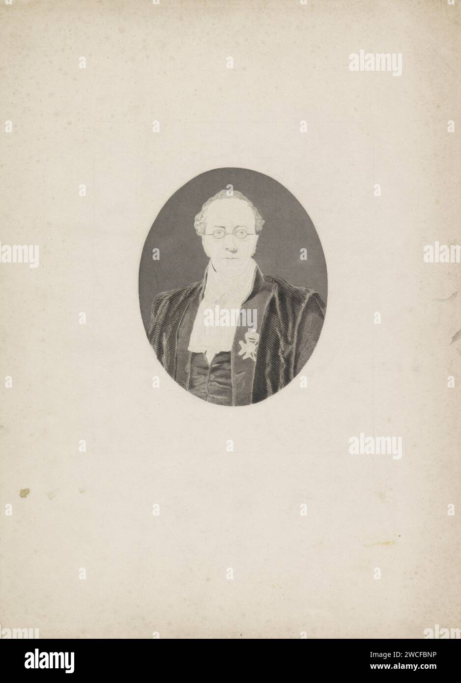 Portrait of Abraham des Amorie van der Hoeven, Willem Frederik Wehmeyer, after Nicolaas Pieneman ...