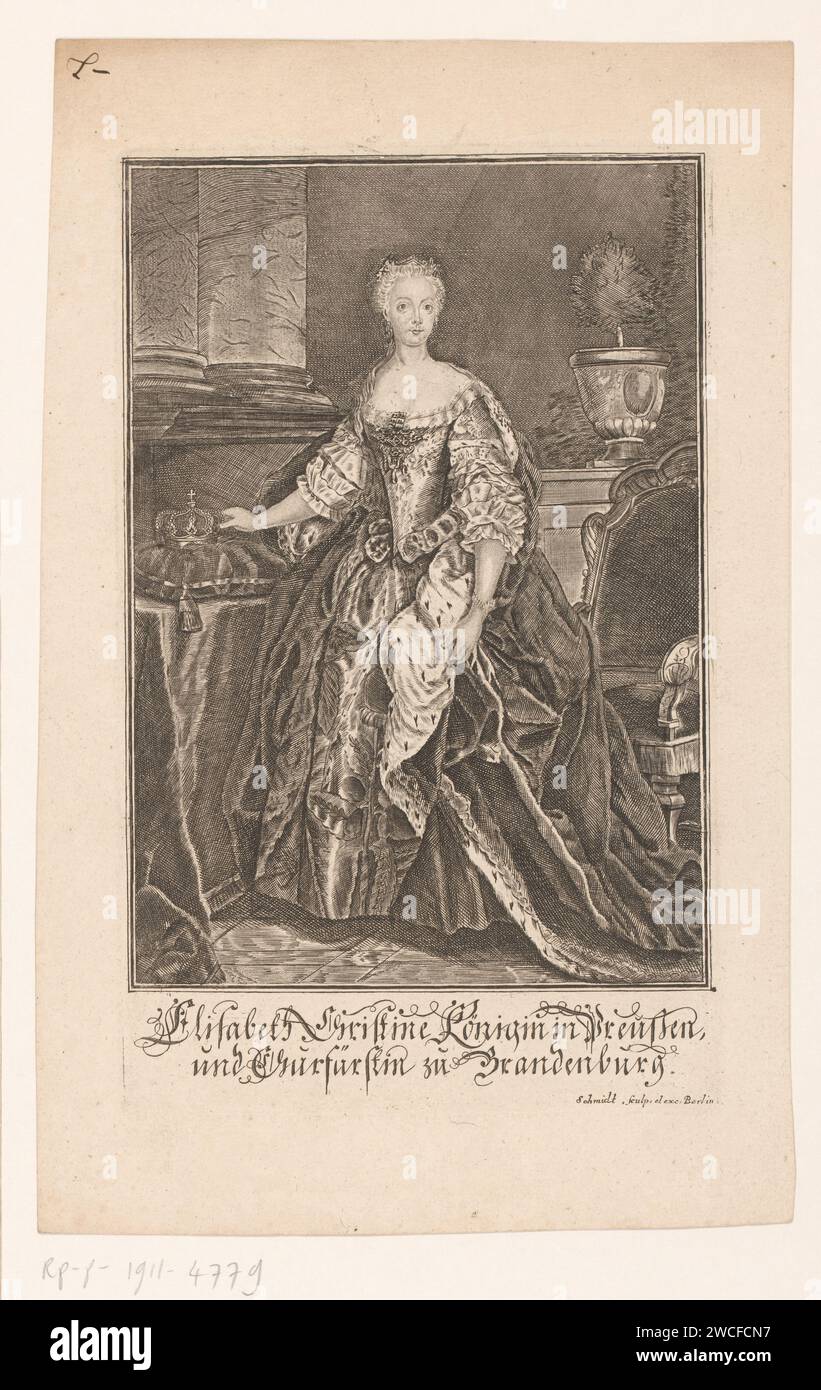 Portrait of Elisabeth Christina, Queen of Prussia, Georg Christoph ...