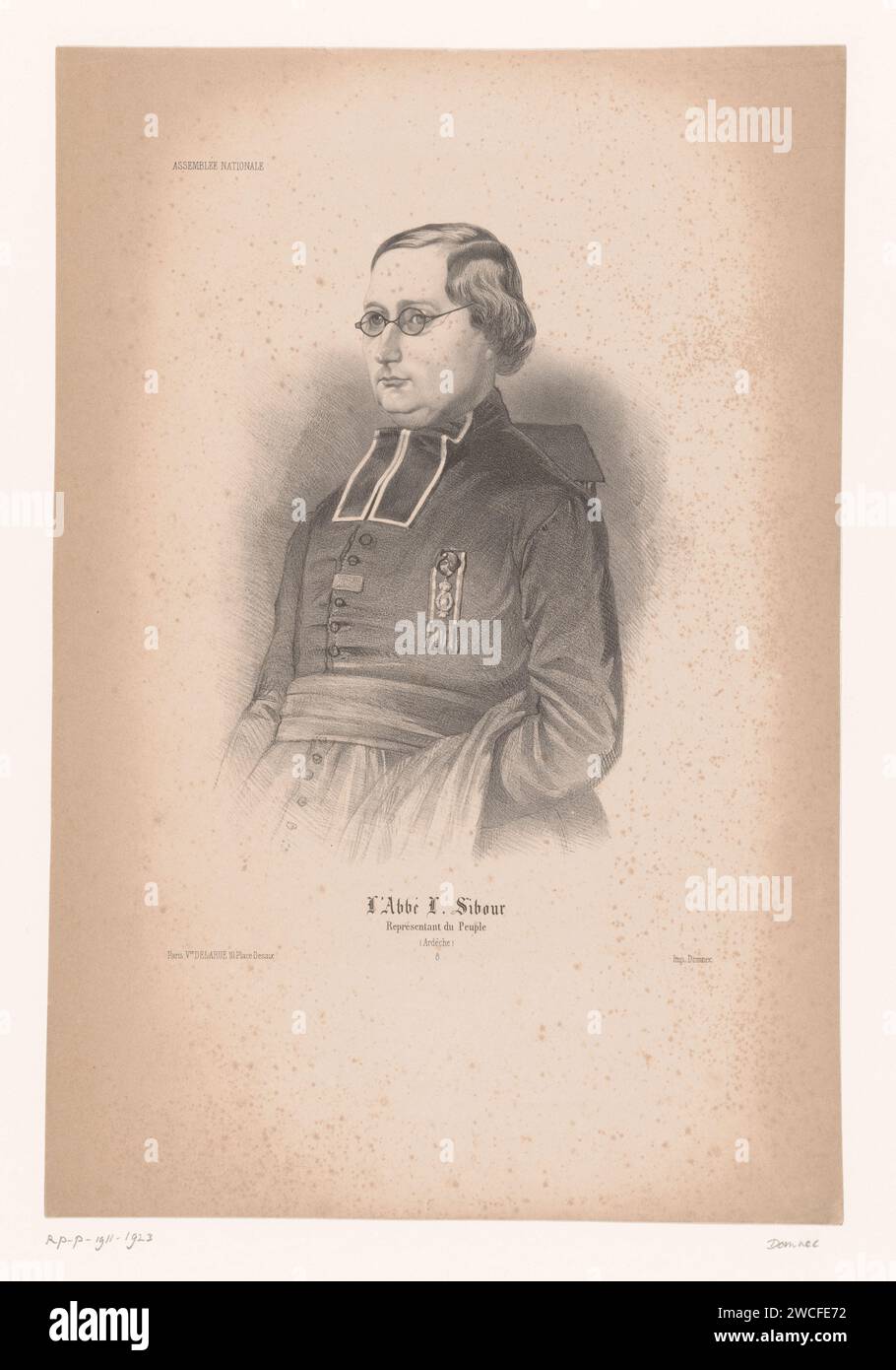 Portret van Léon Sibour, Jean-Baptiste Bazile Domnec, Jean-Baptiste ...