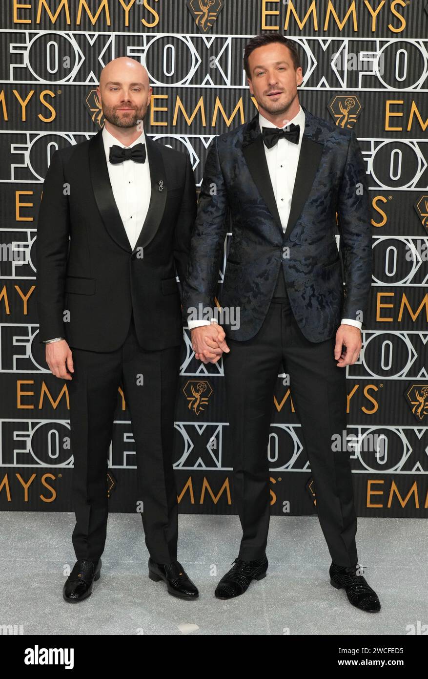 Cecil O'Connor and Jeff O'Connor pose for a Red Carpet portrait at the ...