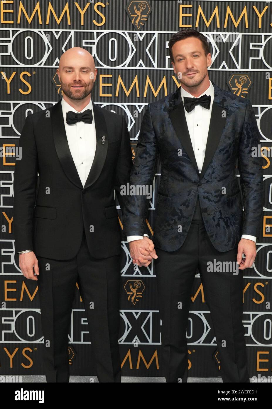Cecil O'Connor and Jeff O'Connor pose for a Red Carpet portrait at the ...