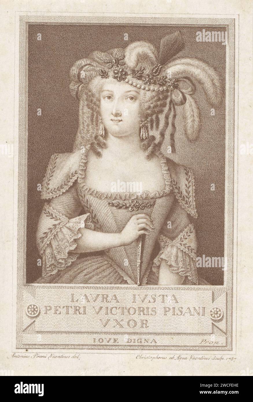 Portret Van Laura Justus Peter Victor Pisa, Cristoforo Dall'Acqua ...