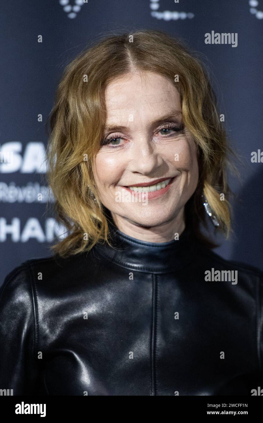 Paris, France. 15th Jan, 2024. Isabelle Huppert attending the Cesar Revelations 2024 in Paris ...