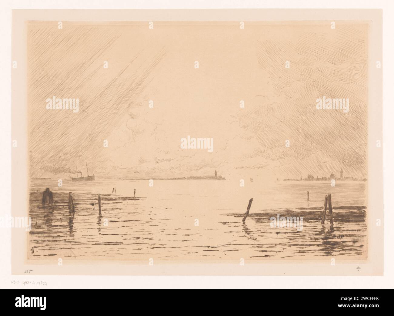 View of the Lagune of Venice, Carel Nicolaas Storm van 's -Gravesande ...