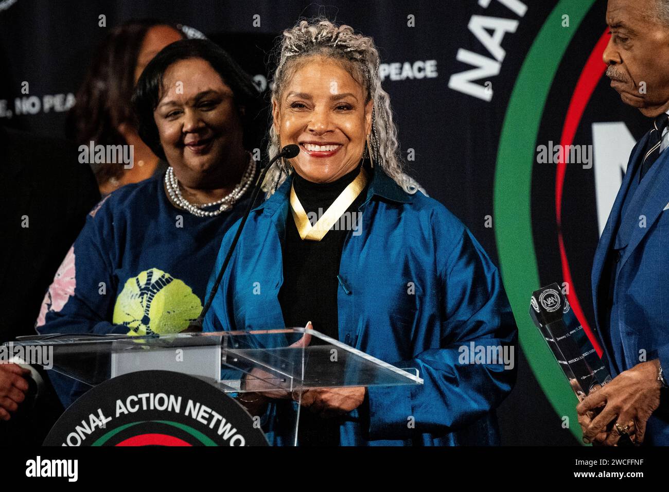 Washington, United States. 15th Jan, 2024. Phylicia Rashad speaking at ...