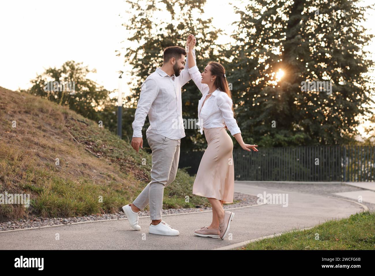 Romantic affection beloved couple lovely hi-res stock photography and ...