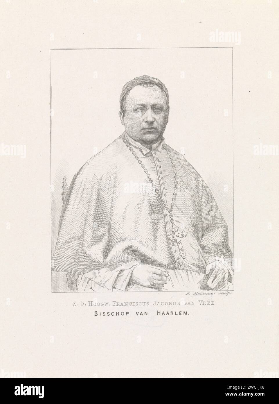Portrait of Jacobus Franciscus van Vree, Frans Molenaar (1821-1886 ...