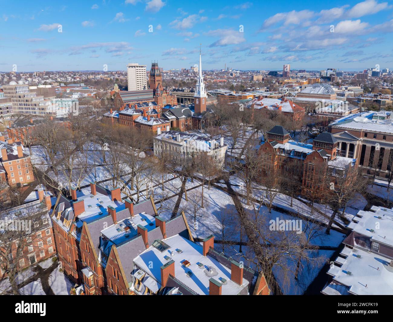 Old harvard yard aerial hi-res stock photography and images - Alamy