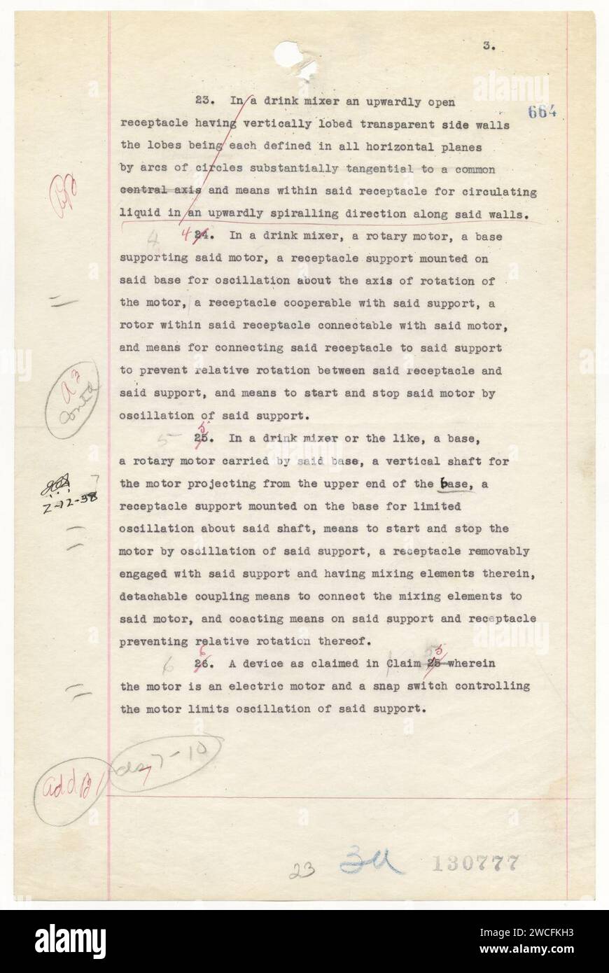 RG 0241 Records of the U.S. Patent and Trademark Office patent number ...