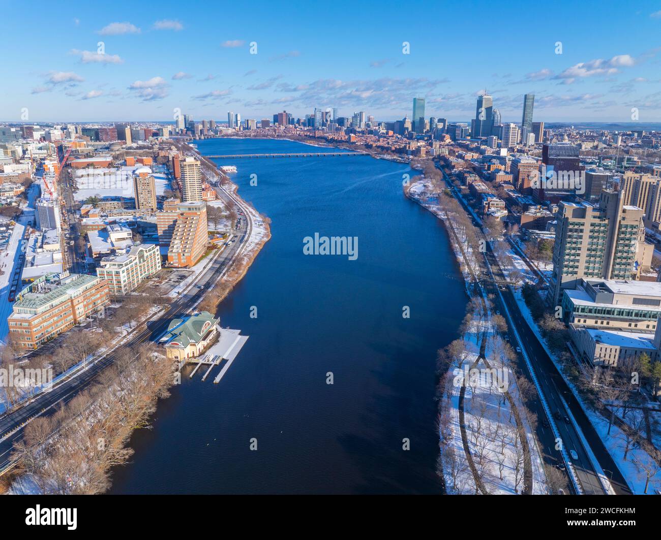 Back bay boston snow hi-res stock photography and images - Alamy
