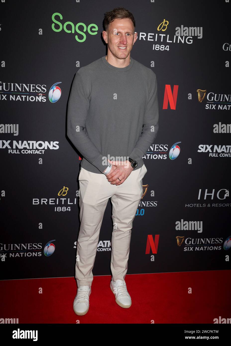 London, UK. 15th Jan, 2024. Ben John attends the Six Nations: Full ...