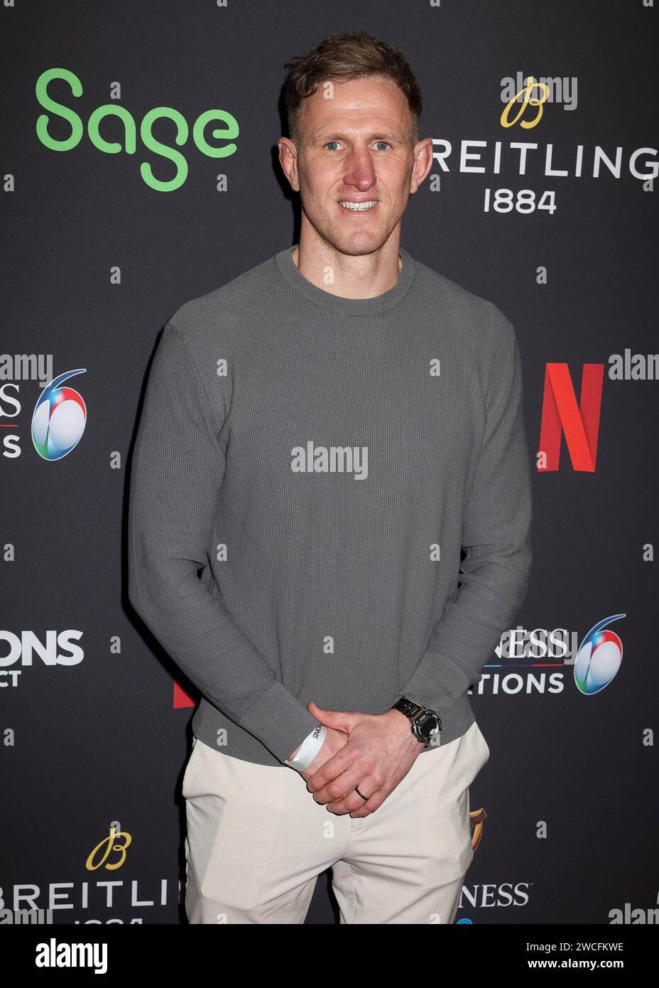London, UK. 15th Jan, 2024. Ben John attends the Six Nations: Full ...