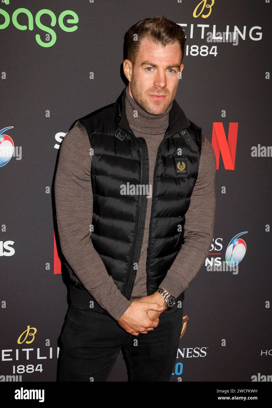 London, UK. 15th Jan, 2024. Bradley Simmonds attends the Six Nations ...