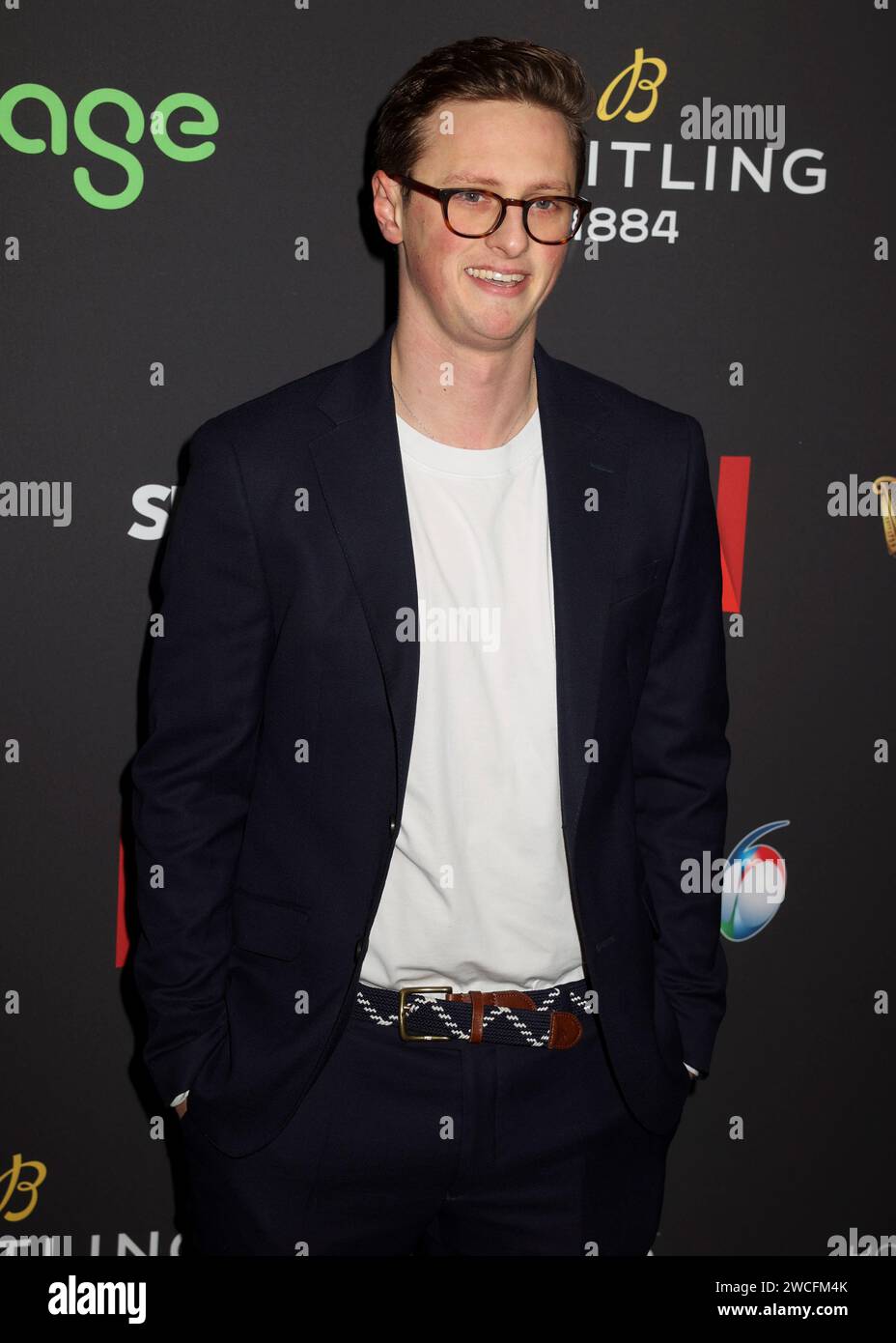 London, UK. 15th Jan, 2024. Max Fosh attends the Six Nations: Full ...