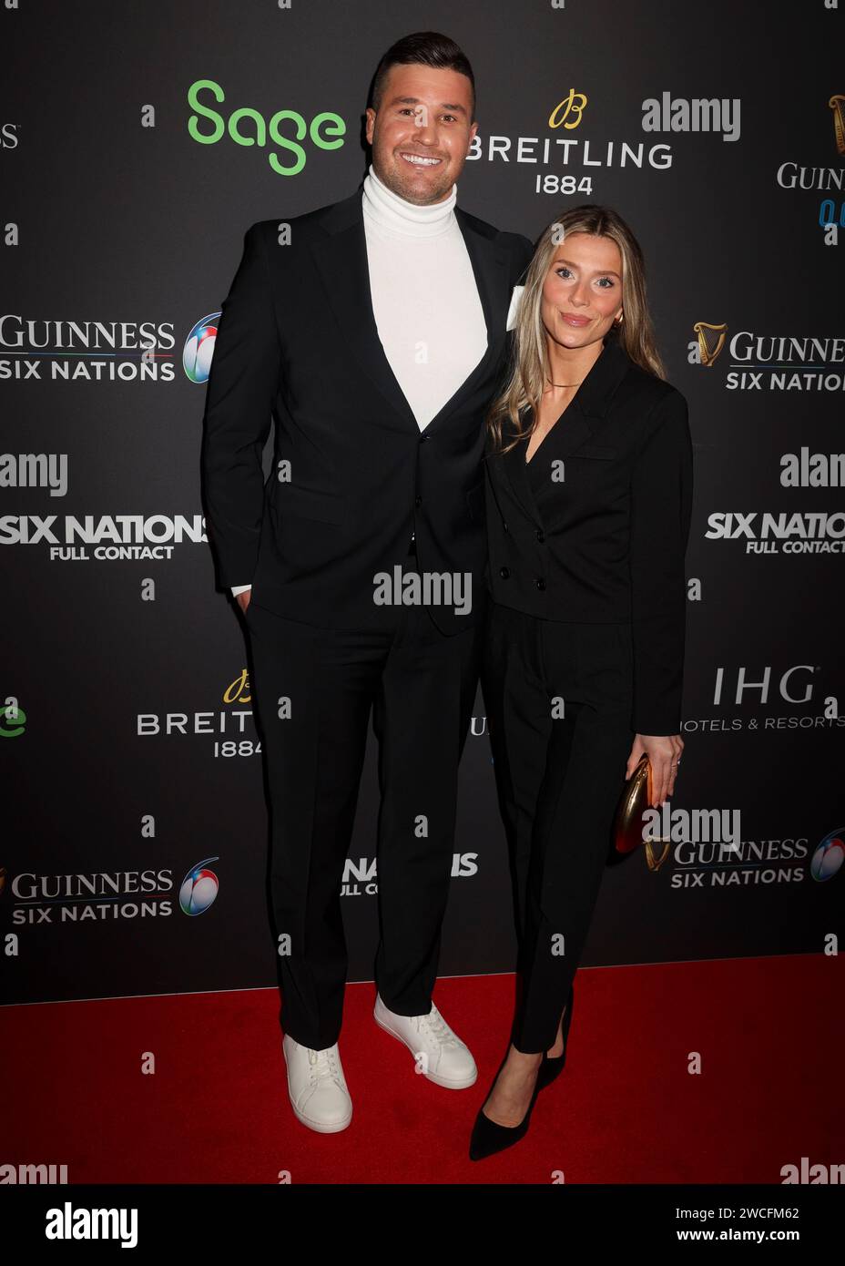 London, UK. 15th Jan, 2024. Sebastian Negri and Greta Franza Durante ...