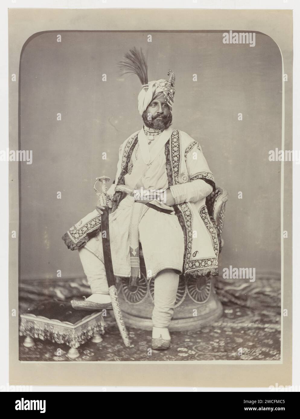 Portrait of Maharaja Ranbir Singh, Srinagar, Jammu & Kashmir, India ...