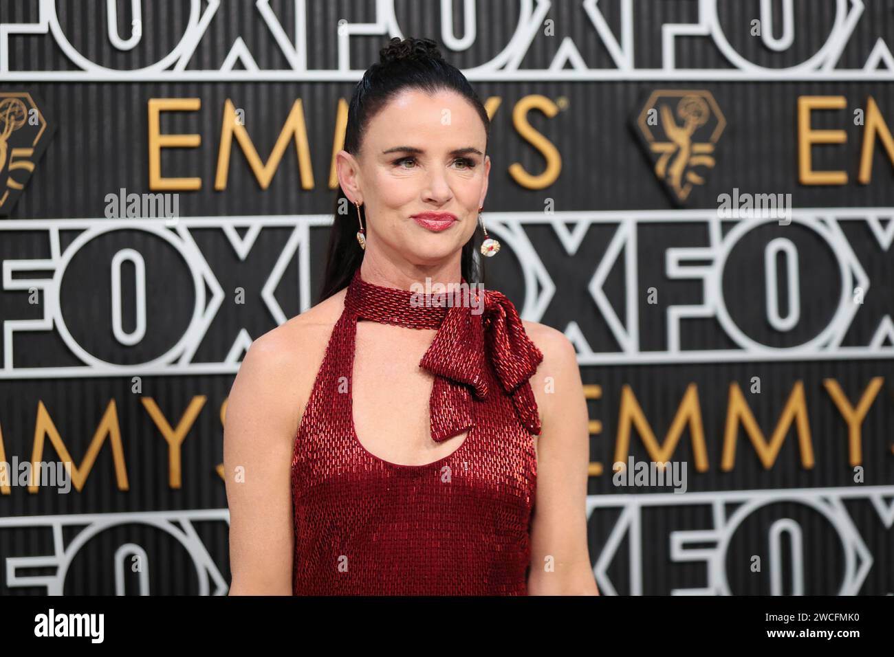 Juliette Lewis poses for a Red Carpet portrait at the 75th Emmy Awards ...