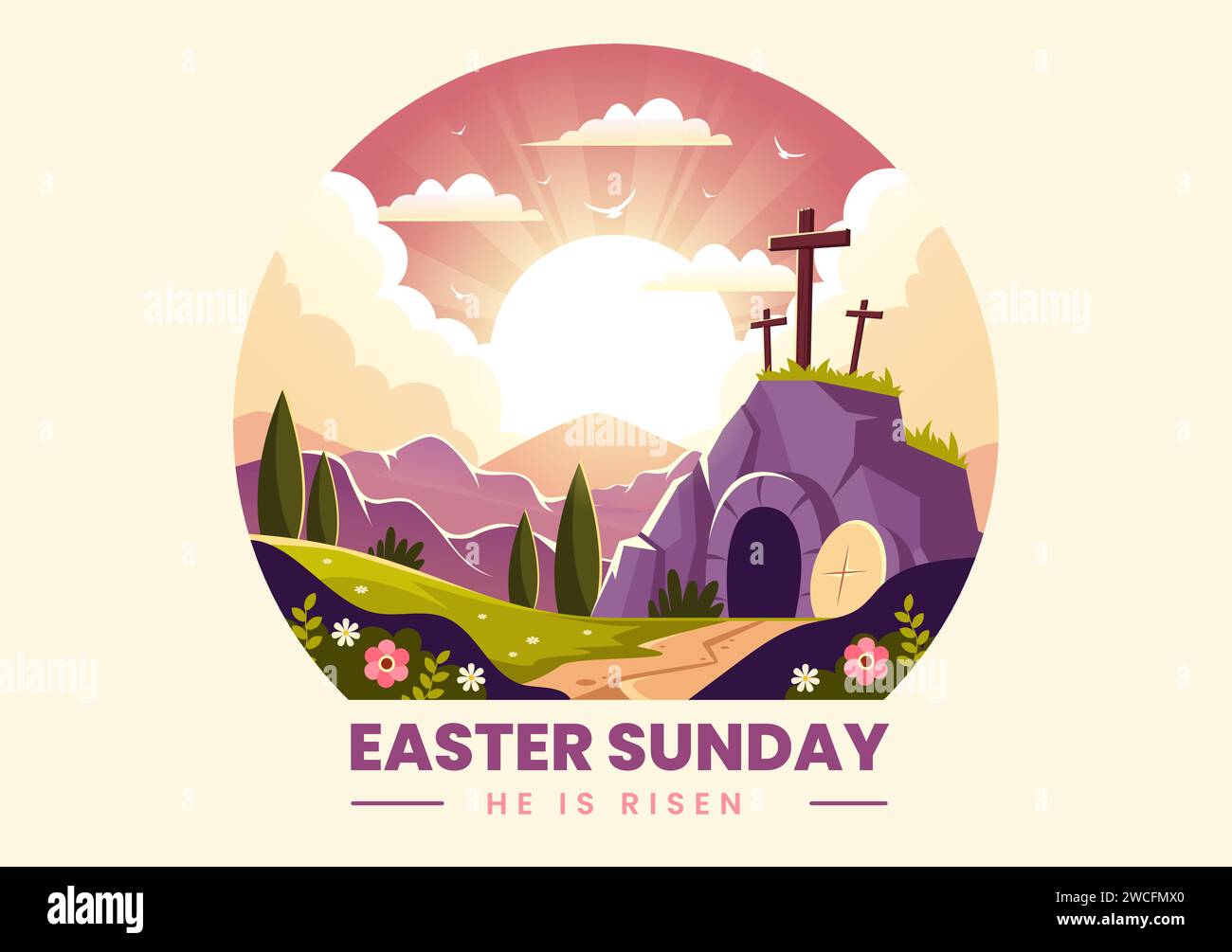 Festival of the holy cross Stock Vector Images - Alamy