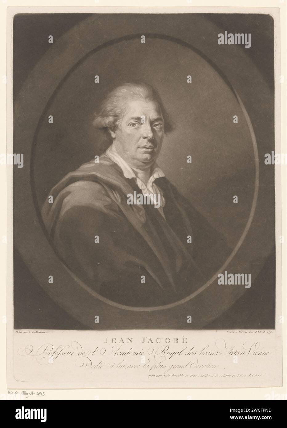 Portrait of Johann Alexander Gottfried Jacobé, Jakob Friedrich Clerck ...